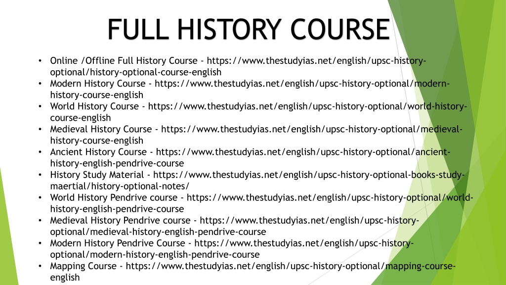 PPT - BEST HISTORY IAS COACHING INSTITUTE- THESTUDYIAS PowerPoint ...
