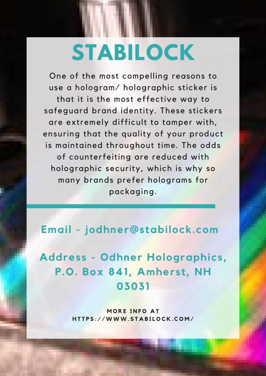 PPT - Choose Stabilock For Custom Holograms In Amherst PowerPoint ...