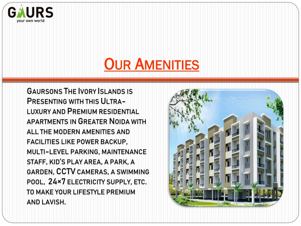 PPT - Gaursons The Ivory Islands Offers Luxury Residential Apartment In Greater Noida PowerPoint ...