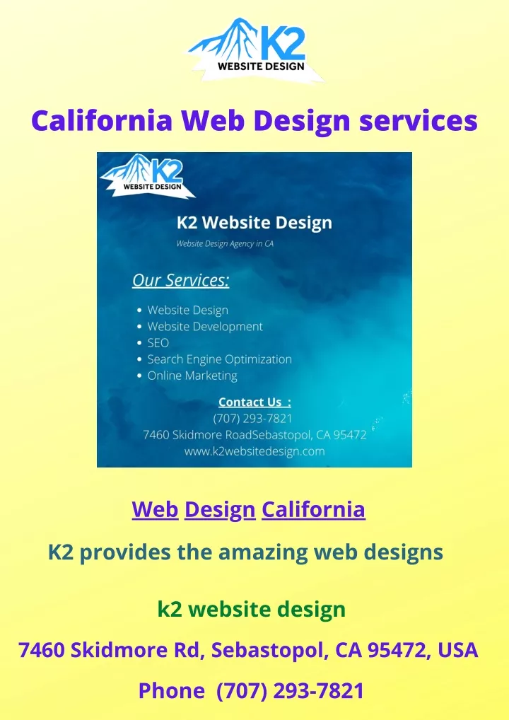 PPT - California Web Design services PowerPoint Presentation, free ...