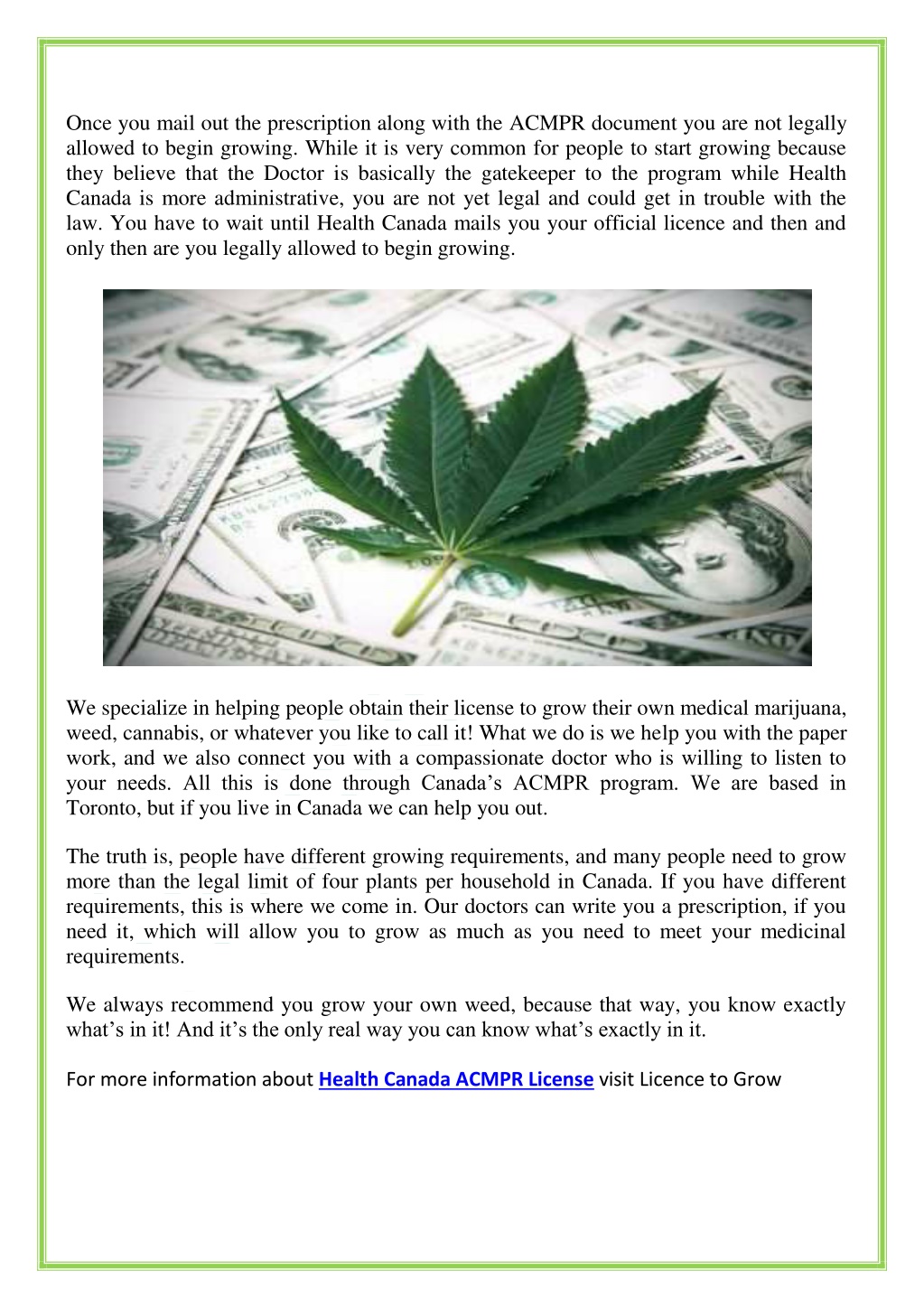 PPT - You Can Legally Grow More Than Four Marijuana Plants In Canada ... PPT - You Can Legally Grow More Than Four Marijuana Plants In Canada ...
