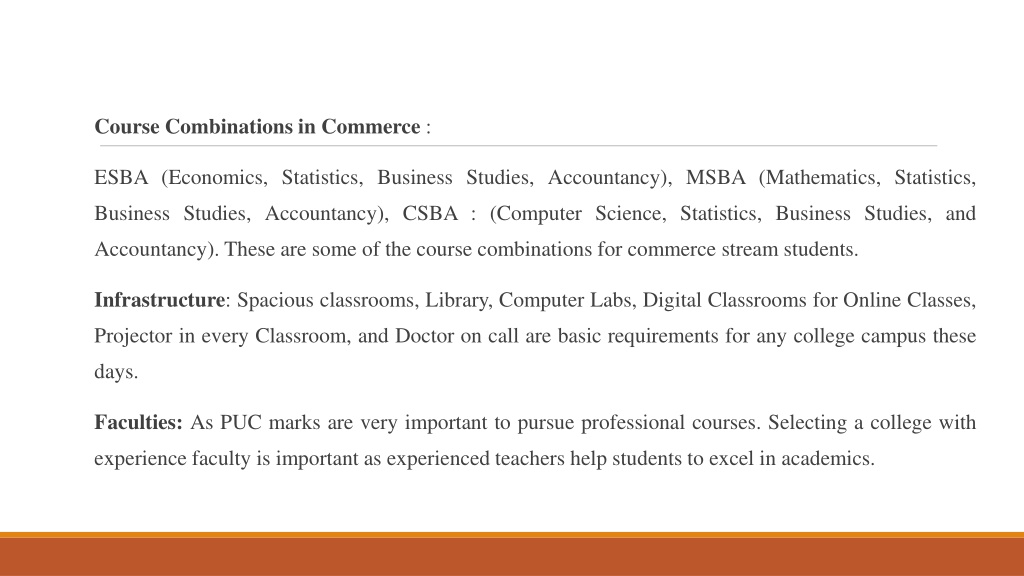 PPT - Best Commerce PU Colleges in Mangalore PowerPoint Presentation ...