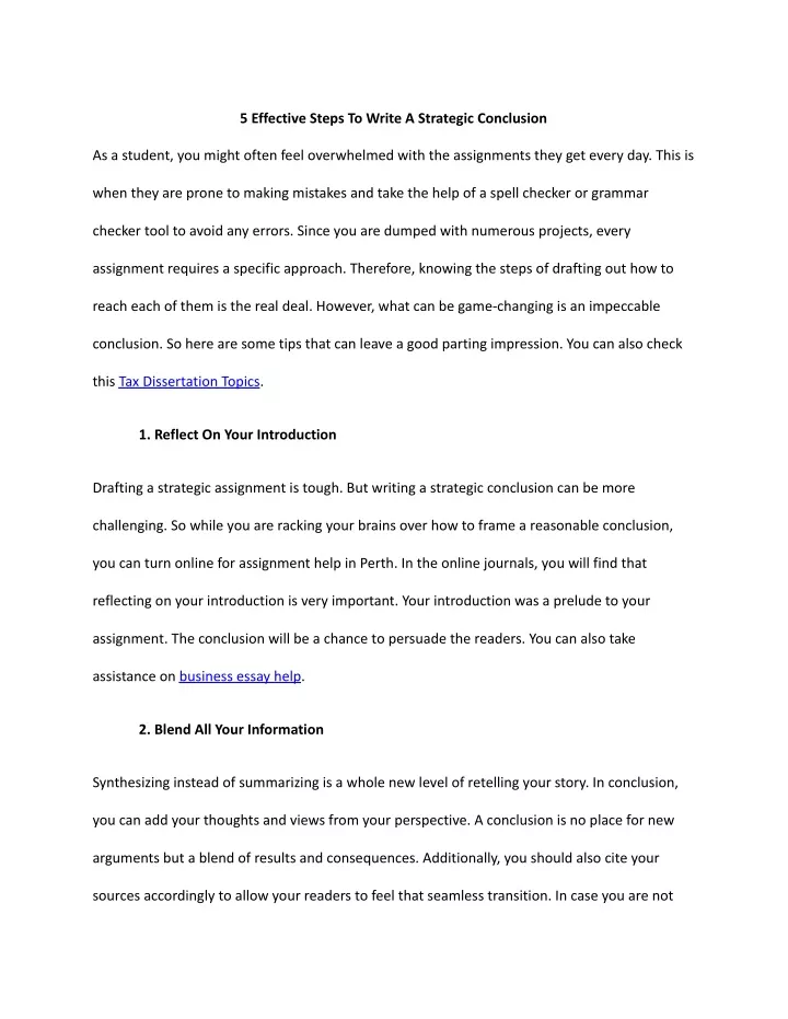 PPT - 5 Effective Steps To Write A Strategic Conclusion PowerPoint ...