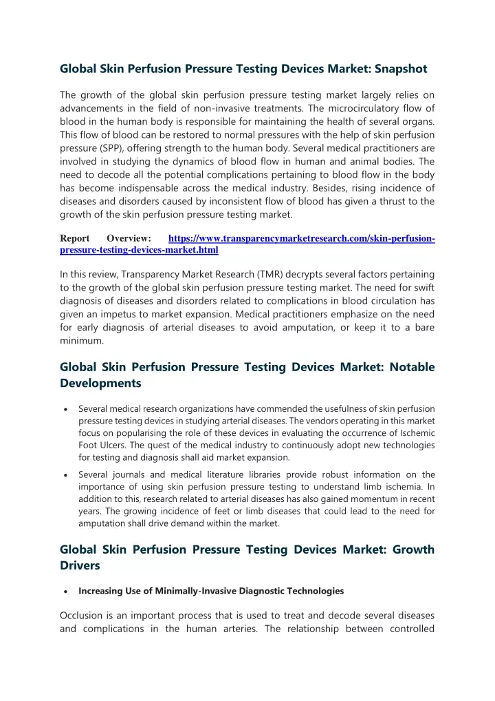 PPT - Global Skin Perfusion Pressure Testing Devices Market PowerPoint ...