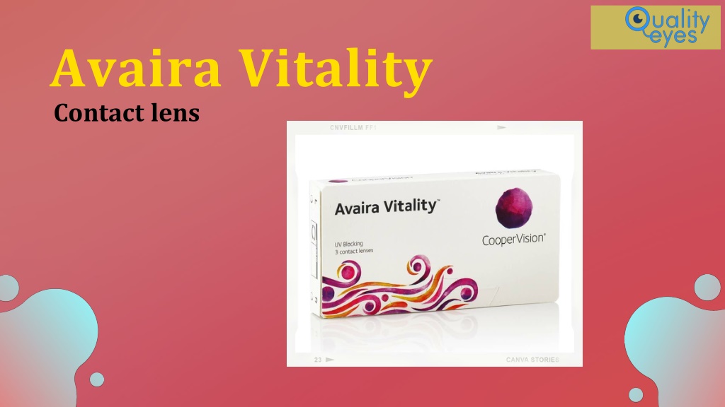PPT - Avaira Vitality Contact lenses PowerPoint Presentation, free ...