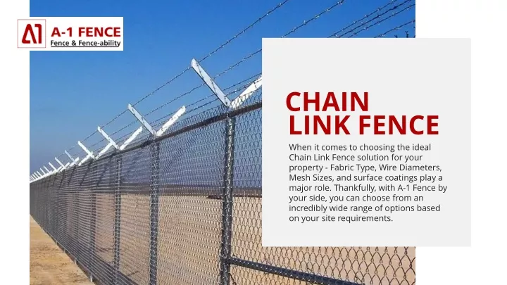 PPT - Chain link fence PowerPoint Presentation, free download - ID:11375053