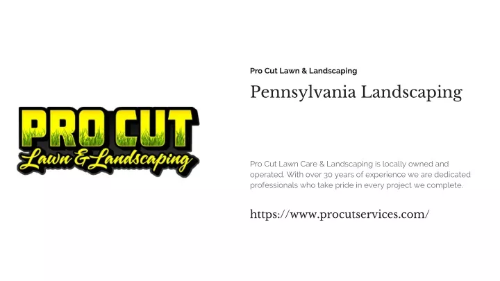 PPT - Pro Cut Lawn & Landscaping PowerPoint Presentation, free download ...