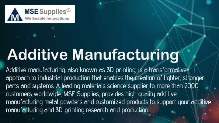 PPT - Additive Manufacturing PowerPoint Presentation, free download ...