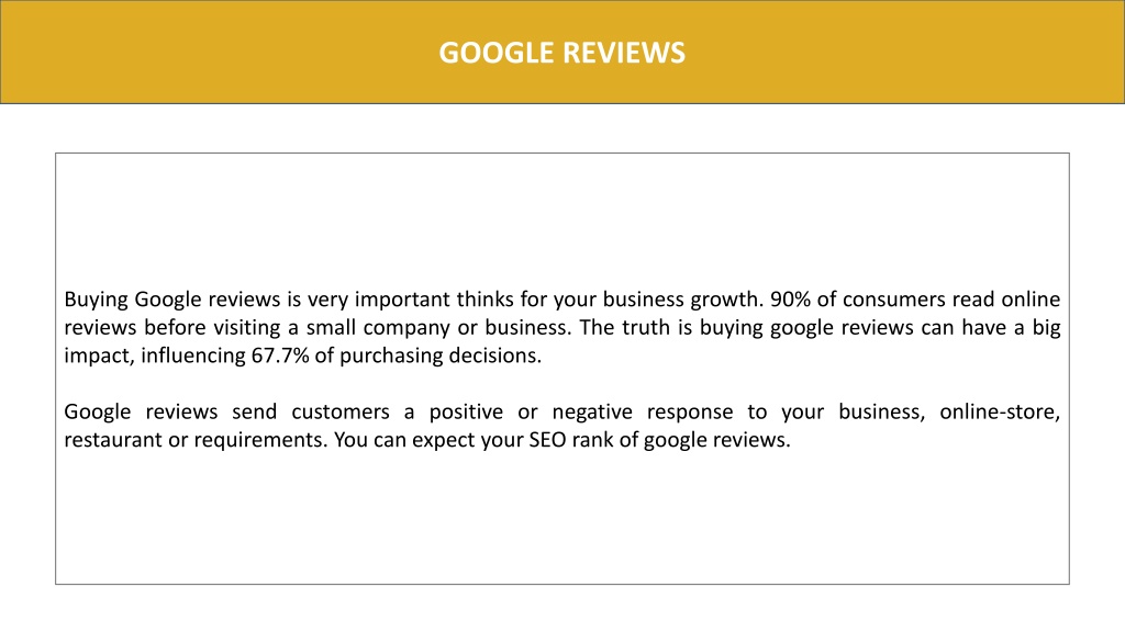 PPT - Buy 5 Star Google Review for Your Business PowerPoint ...