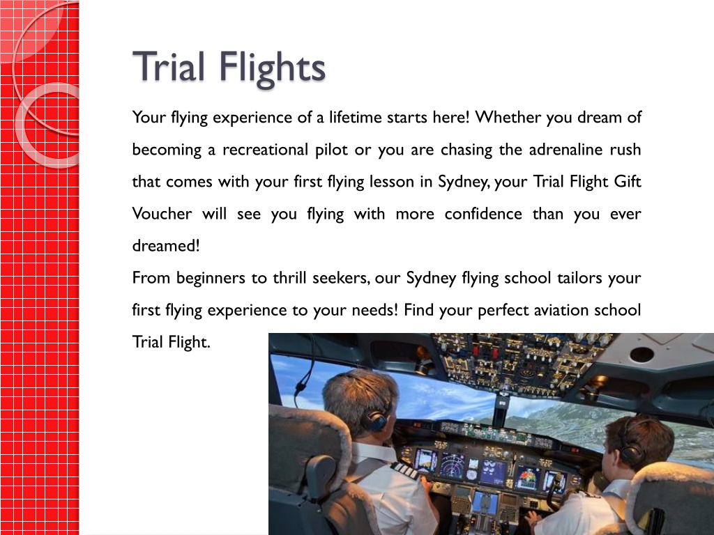 PPT - Flying Lesson In Sydney | Trial Introductory Flight (TIF ...