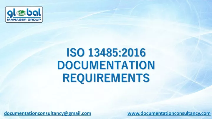 PPT - ISO 13485 Documents Presentation PowerPoint Presentation, free ...
