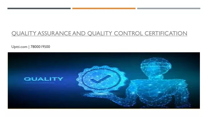 PPT - Quality Assurance And Quality Control Certification PowerPoint ...