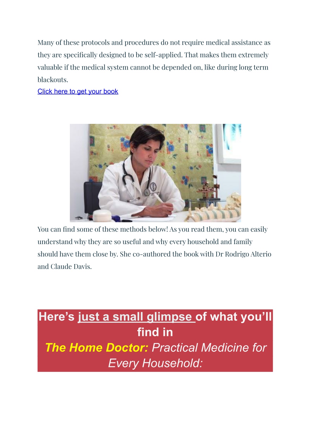 PPT - The Home Doctor - Practical Medicine for Every Household ...