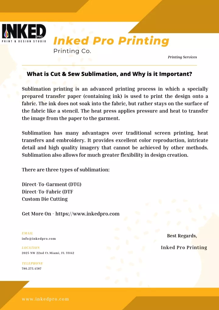 PPT - What is Cut & Sew Sublimation, and Why is it Important ...