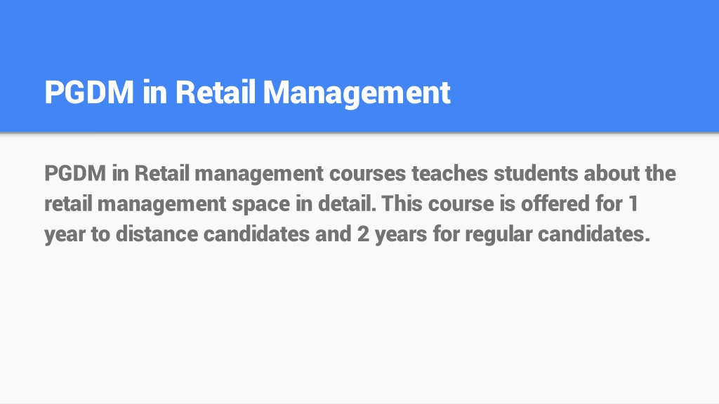 PPT - Top reasons to choose PGDM PowerPoint Presentation, free download ...
