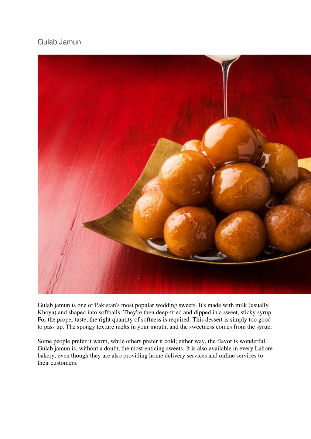 PPT - 12 Best Popular Sweets of Pakistan PowerPoint Presentation, free ...
