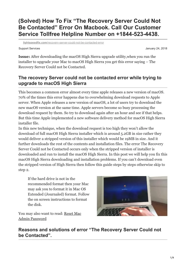 PPT - How To Fix The Recovery Server Could Not Be Contacted Error On ... PPT - How To Fix The Recovery Server Could Not Be Contacted Error On ...