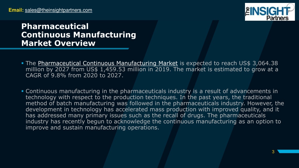 PPT - Global Pharmaceutical Continuous Manufacturing Market - Industry ...