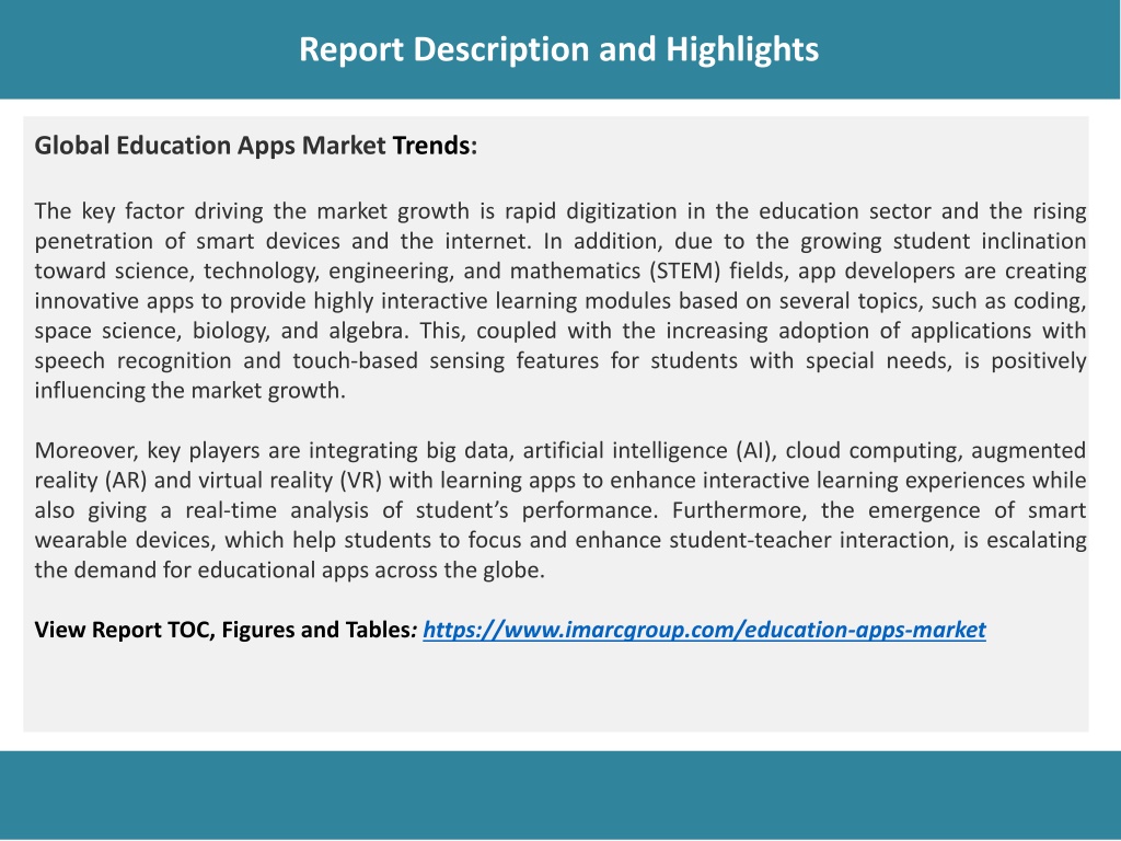 PPT - Education Apps Market PDF, Size, Share, Trends, Industry Scope ...