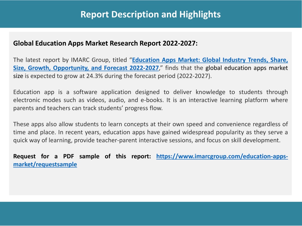PPT - Education Apps Market PDF, Size, Share, Trends, Industry Scope ...