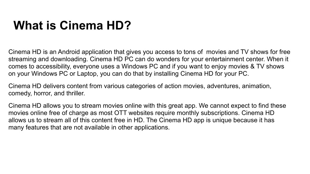 PPT - How to Check for Cinema HD Updates on Firestick? PowerPoint ...