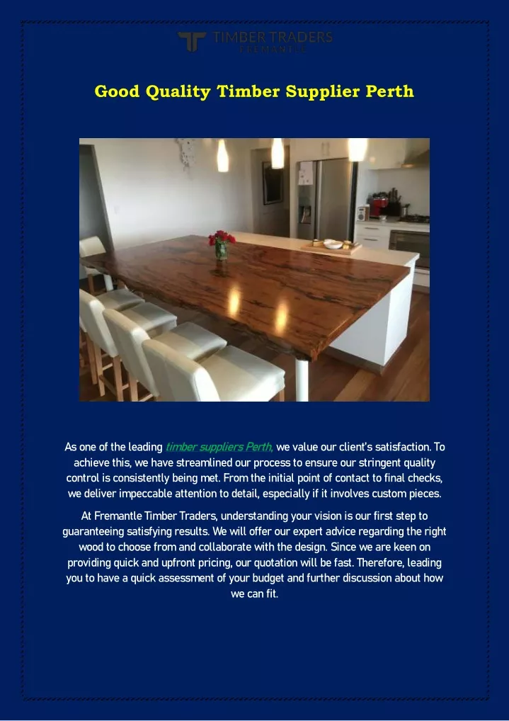 PPT - Good Quality Timber Supplier Perth PowerPoint Presentation, free ...