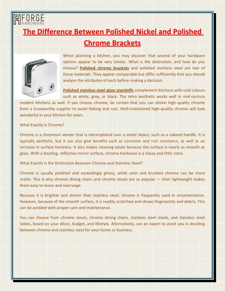 PPT - The Difference Between Polished Nickel and Polished Chrome ... PPT - The Difference Between Polished Nickel and Polished Chrome ...