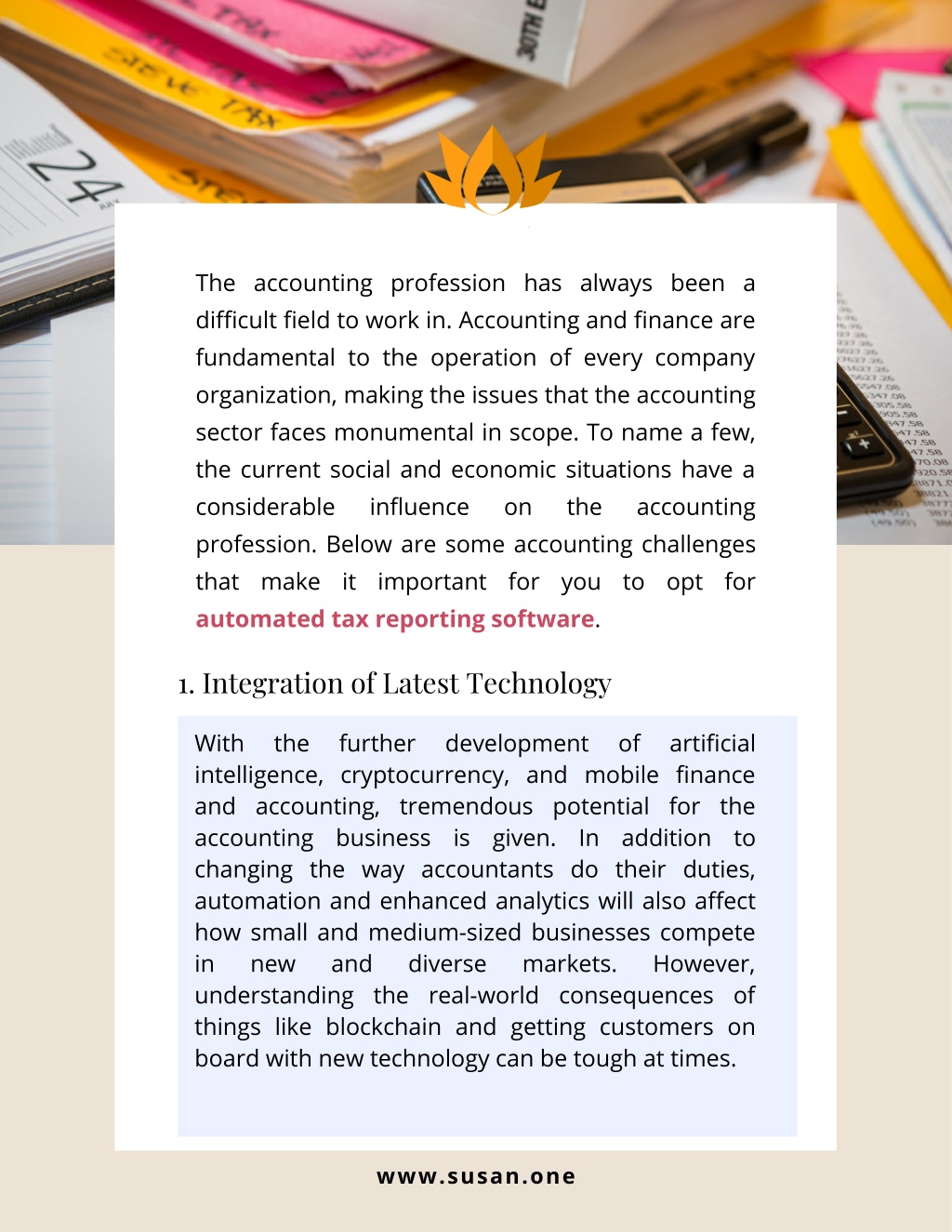 PPT - 3 Biggest Accounting Challenges in Tax Accounting - Susan.one ...