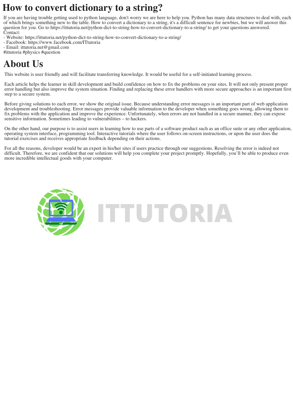 Ppt How To Convert Dictionary To A String Powerpoint Presentation