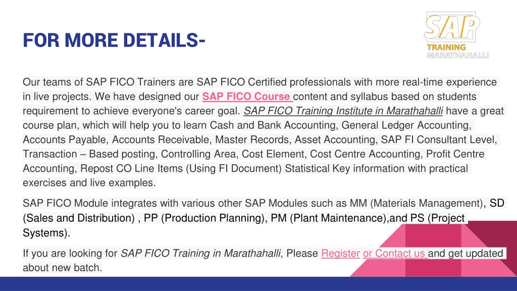 PPT - Sap fico training in Bangalore PowerPoint Presentation, free ...