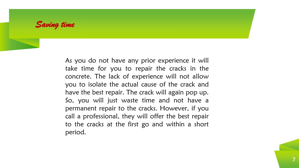 PPT - When and why to have a professional concrete cracks repair in ...