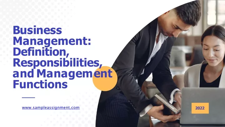 PPT - Business Management Definition, Responsibilities, and Management ...
