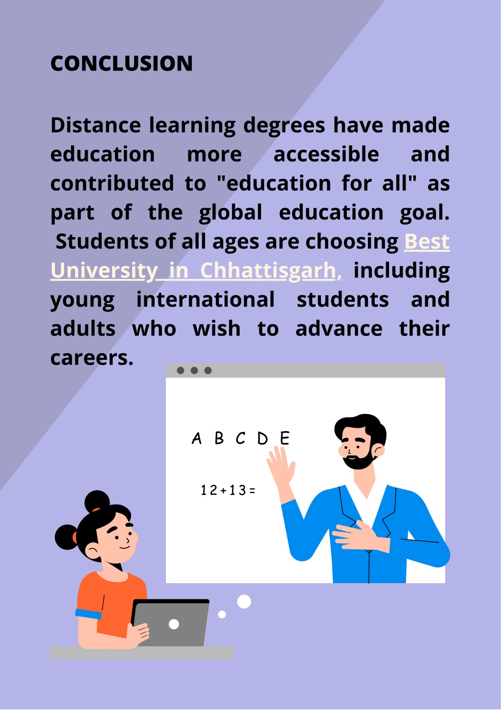 PPT - Distance education has five major benefits in Chhattisgarh ...