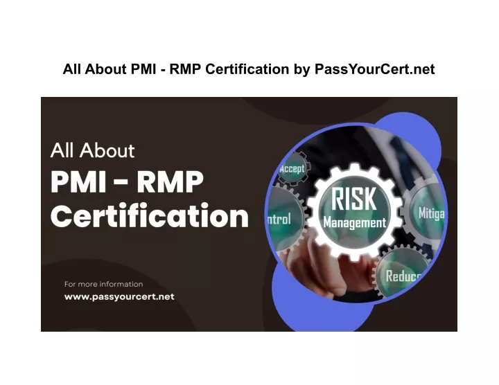 PPT - All About PMI - RMP Certification PowerPoint Presentation, free ...