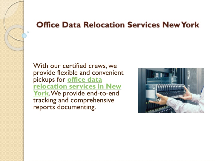 PPT - Office Data Relocation Services New York PowerPoint Presentation ...