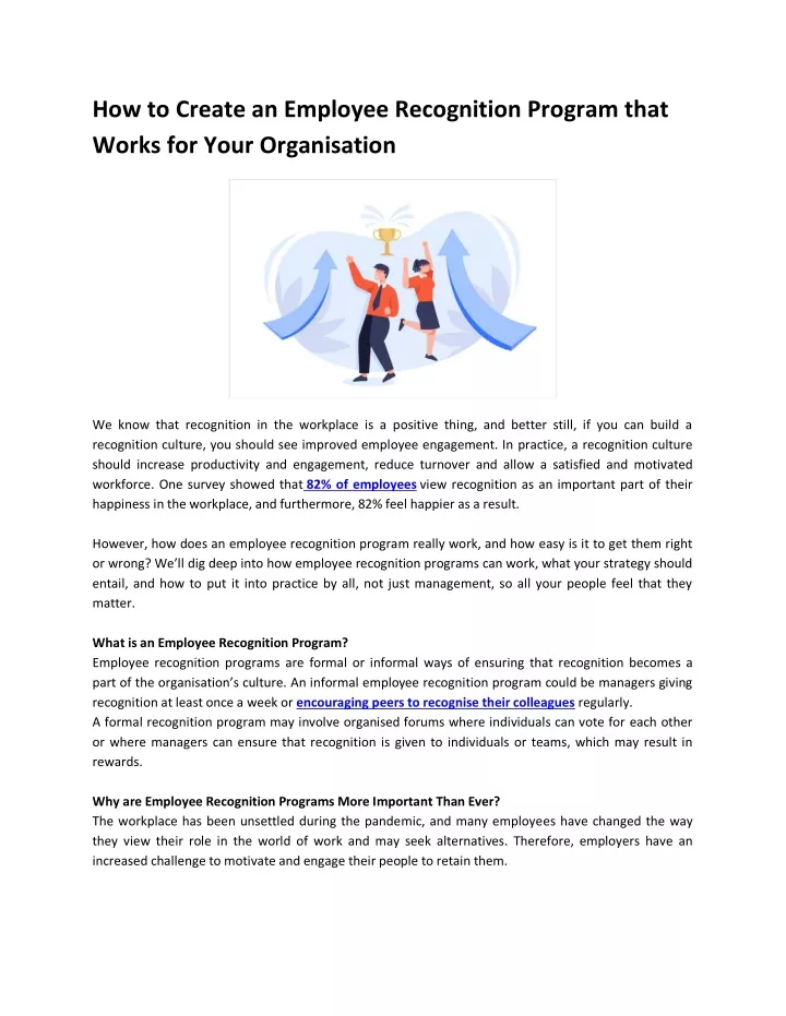 PPT How To Create An Employee Recognition Program That Works For Your Organisation PowerPoint 