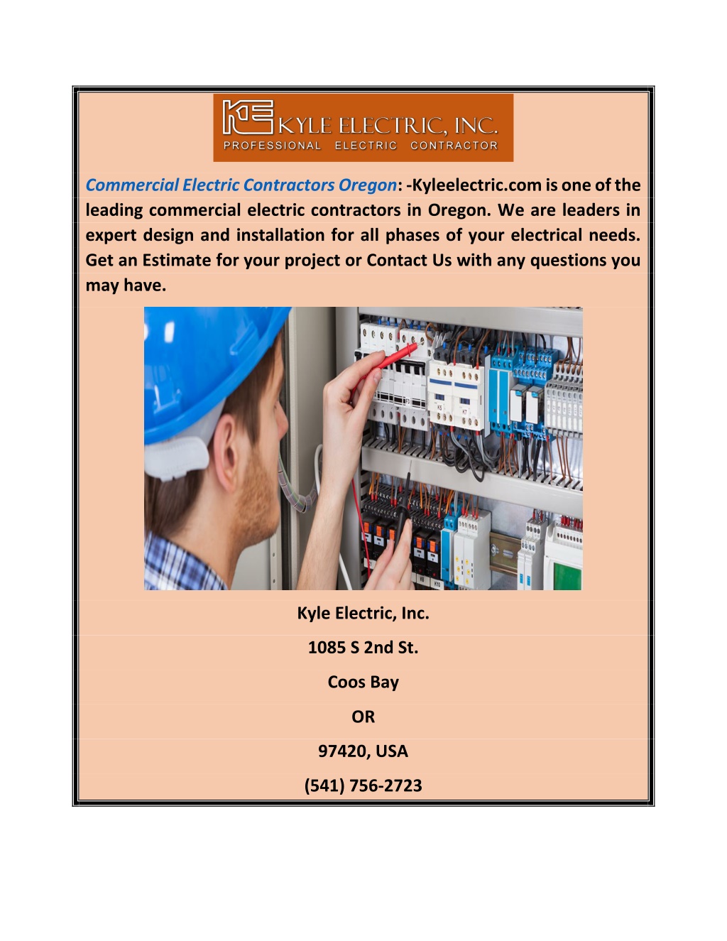 PPT - Commercial Electric Contractors Oregon | Kyleelectric.com ...