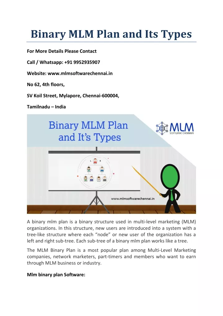 PPT - Binary MLM Plan and Its Types PowerPoint Presentation, free ...