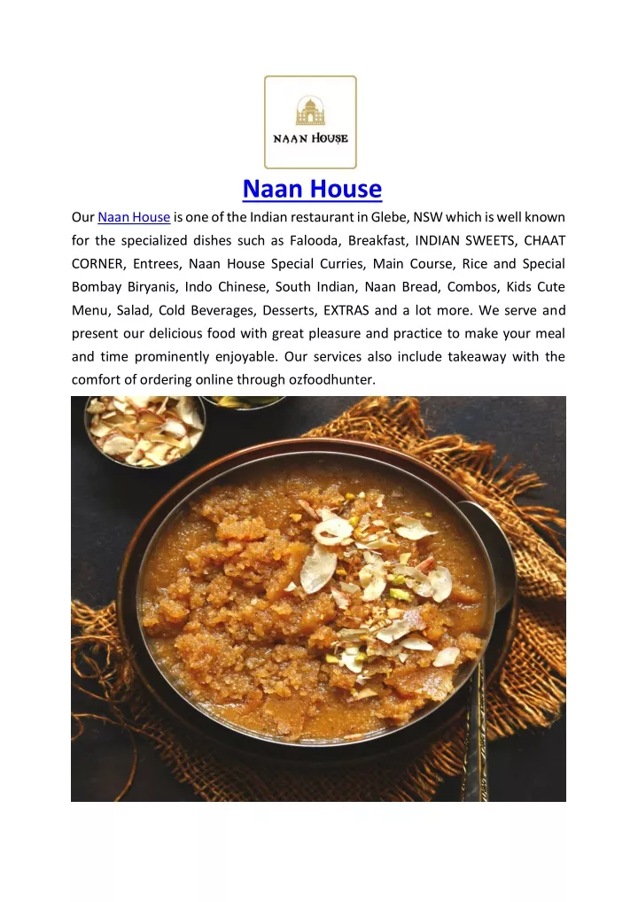 PPT - $5 off - Naan House Takeaway Menu Glebe, NSW PowerPoint ...