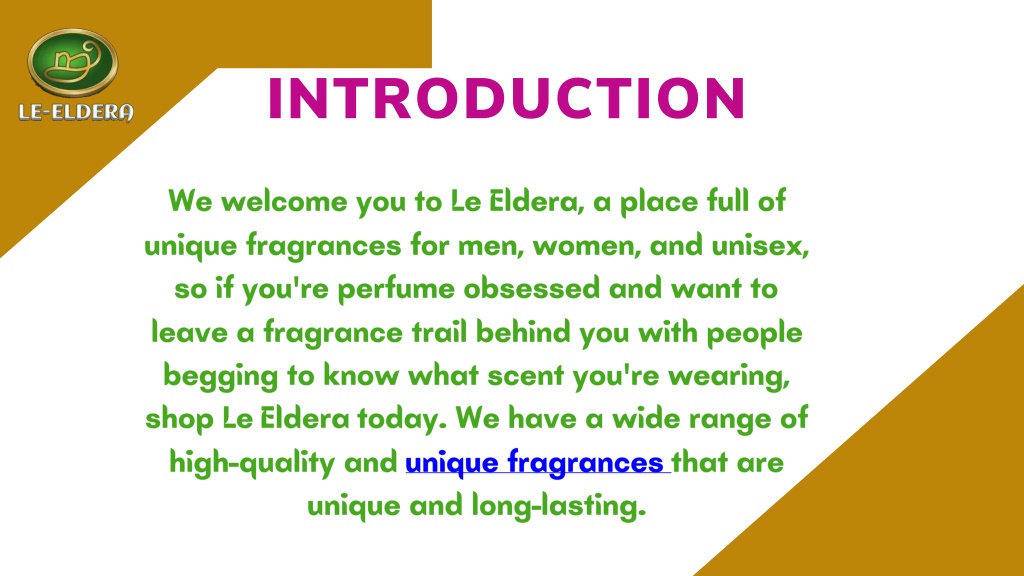 PPT - Le Eldera Luxury Eau De Perfume- The Perfect Fragrance For You PowerPoint Presentation ...