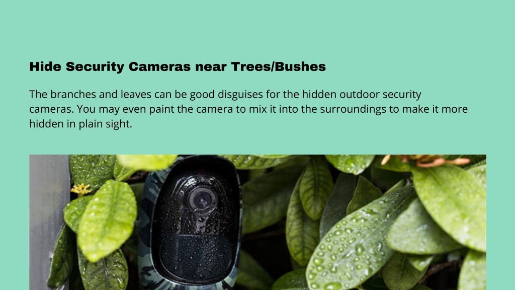 PPT - Best Ideas to Hide CCTV Cameras Outdoor & Indoor PowerPoint ...