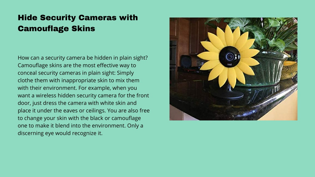 PPT - Best Ideas to Hide CCTV Cameras Outdoor & Indoor PowerPoint ...