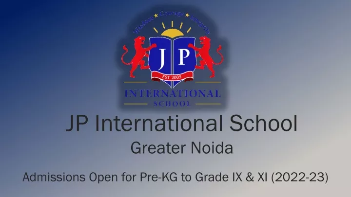 PPT - Schools in Greater Noida PowerPoint Presentation, free download ...