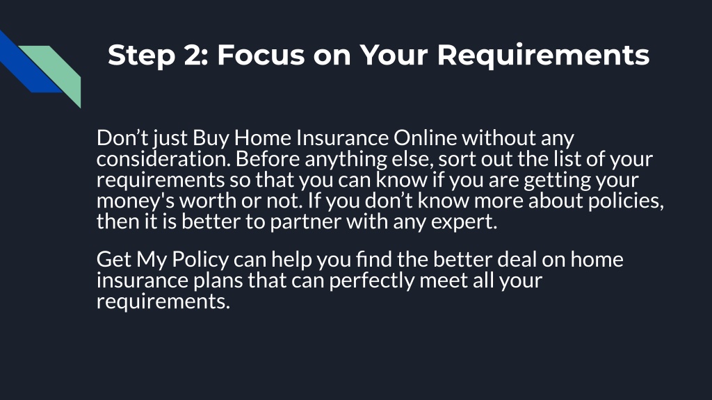 PPT - Guide to Choose Right Home Insurance Plan at Get My Policy ...