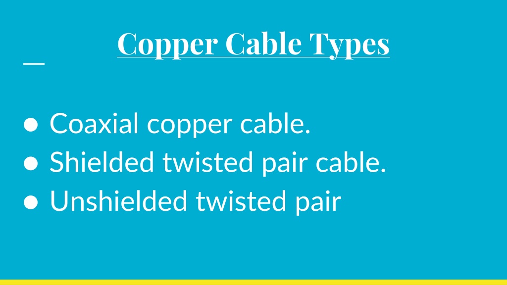 PPT - COPPER CABLE - FibreSales PowerPoint Presentation, free download ...