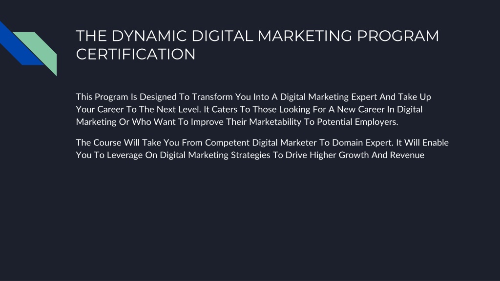 PPT - National Institute Of Digital Marketing ( BANGALORE ) PowerPoint ...