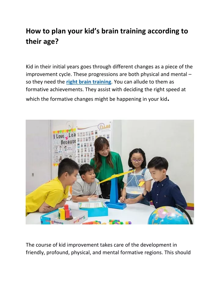 PPT - How to plan your kid’s brain training according to their age.docx ...
