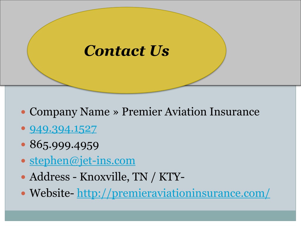 PPT - Look at the Best Vision Jet Aircraft Insurance PowerPoint ...
