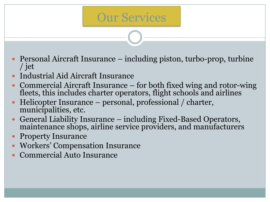PPT - Look at the Best Vision Jet Aircraft Insurance PowerPoint ...