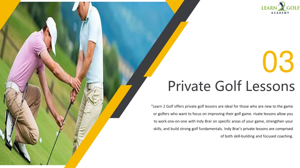 PPT - Learn 2 Golf Academy | Golf Lessons in Brampton, Mississauga ...